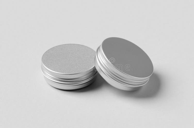 Metal Cosmetic Jar Packaging Mockup Stock Photo - Image of branding ...
