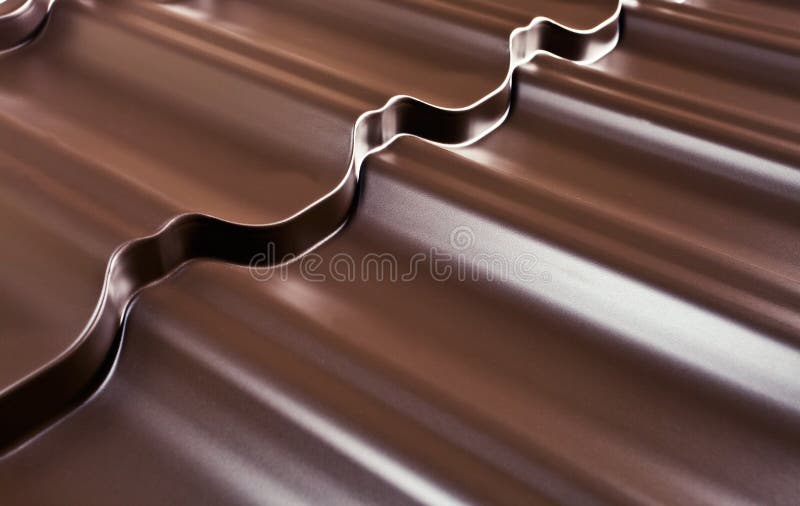 Metal covering for a roof stock image. Image of roof - 26857725