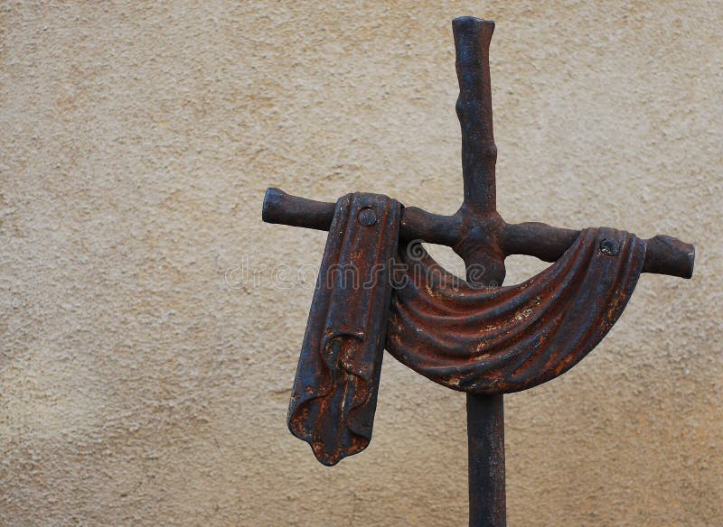Rusty Metal Cross stock image. Image of iron, cross, religion - 1376221