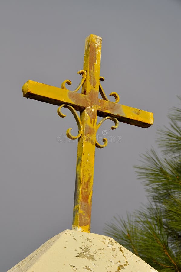 Rusty Metal Cross stock image. Image of iron, cross, religion - 1376221