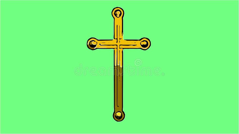 Metal Cross Rotating stock footage. Video of cross, abstract - 235155308
