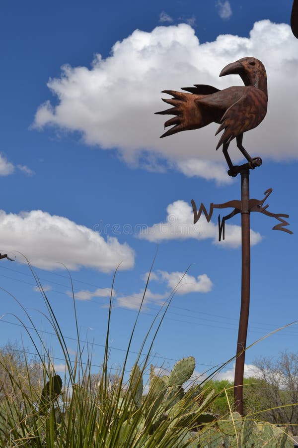 A Metal Crow Sculpture stock image. Image of park, rusty - 204440753