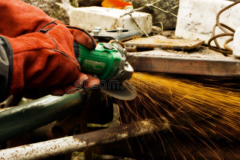 Metal Cutter stock photo. Image of manufacture, factory - 4889018