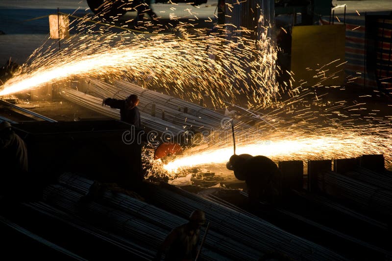 Metal cutting stock image. Image of curved, fabrication - 9927771