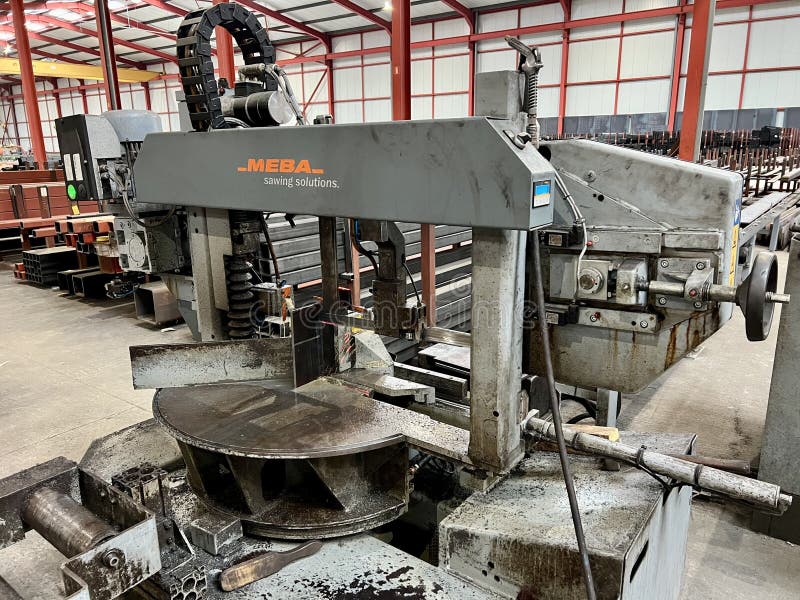 Metal Cutting Machine Industry Sector Stock Image - Image of factory ...