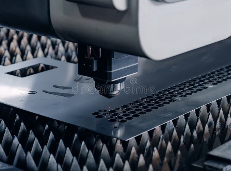 Metal Cutting Machine. Laser Cutting. Preparation for Metal Cutting ...