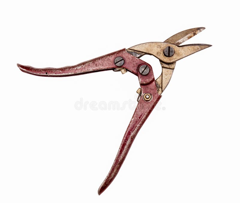 Tin snip stock image. Image of white, backgrounds, equipment - 130857047