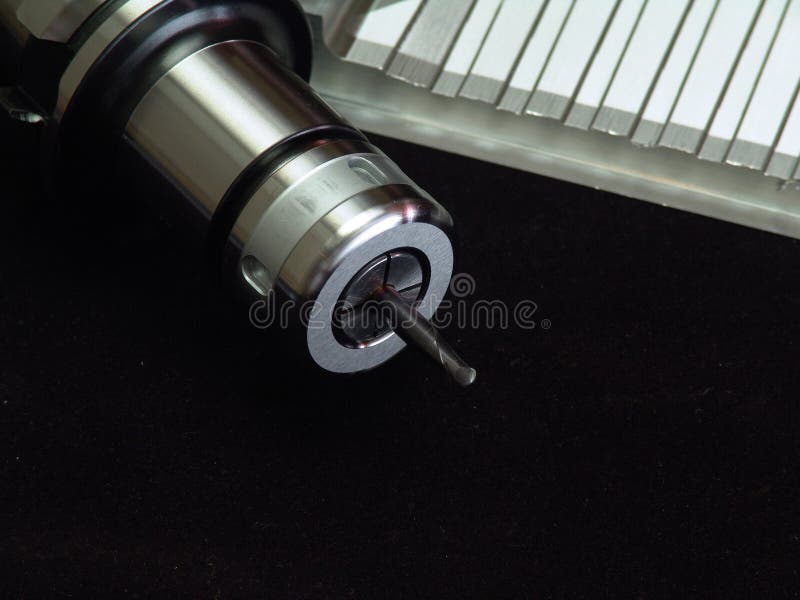 Metal Cutting Tools and Holder with Metal Chips Stock Image - Image of ...