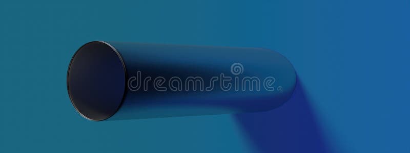 Metal Cylinder Luxury Geometry Dynamism Blue and Gray Abstract, Elegant ...