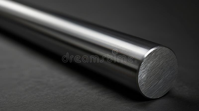 Metal Cylindrical Rod on a Surface Stock Image - Image of simplicity ...