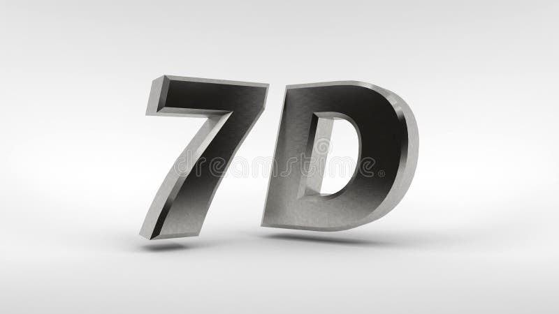 Metal 3D Logo Isolated on White Background with Stock Photo - Image of ...