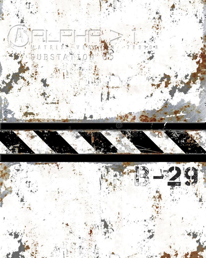 Metal Dañado Desgastado Aherrumbrado Stock de ilustración - Ilustración ...