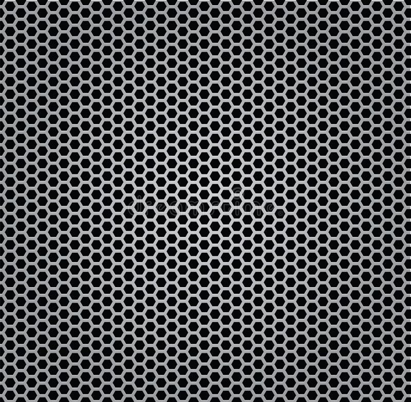 Metal Da Grade Da Textura Do Cromo Isolado Ilustração do Vetor ...
