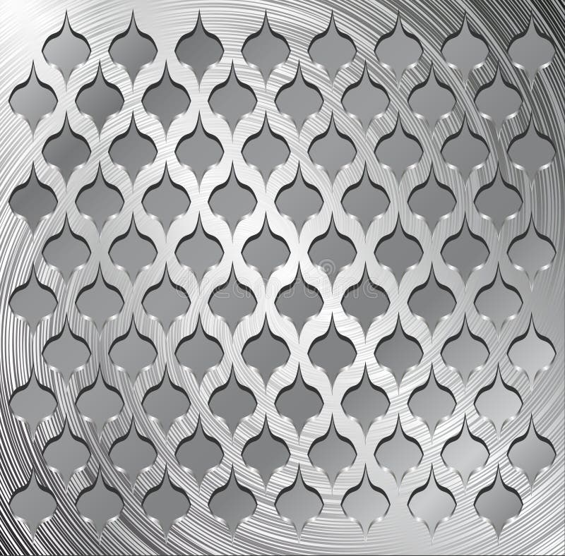 Metal decorative grid stock vector. Illustration of vector - 16478113