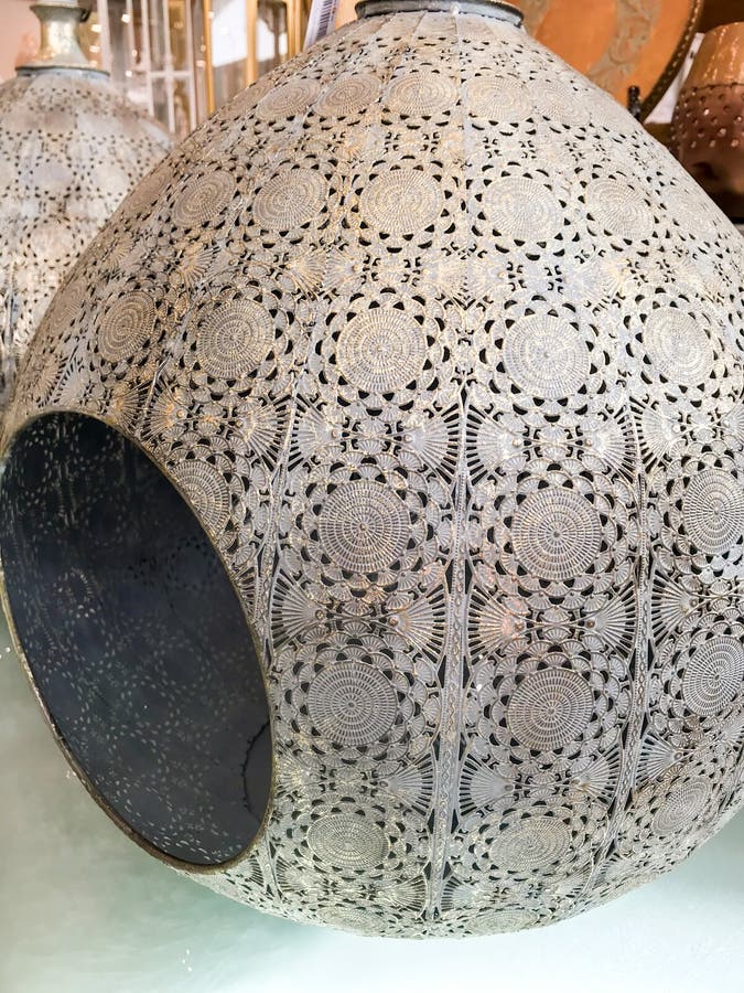 Metal design pot stock image. Image of design, decoration - 111732371