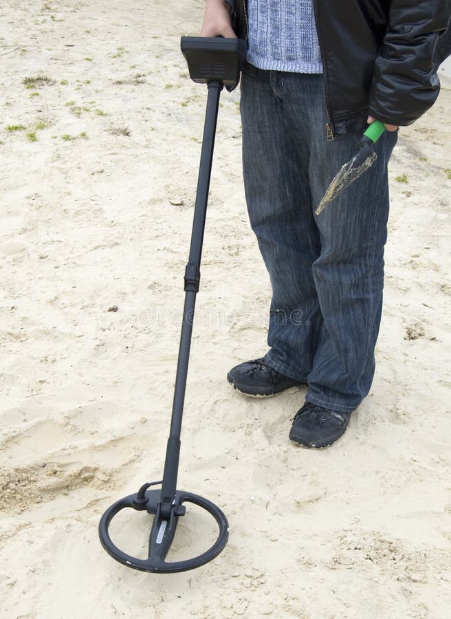 METAL DETECTOR stock image. Image of lost, finding, hobbies - 8962929