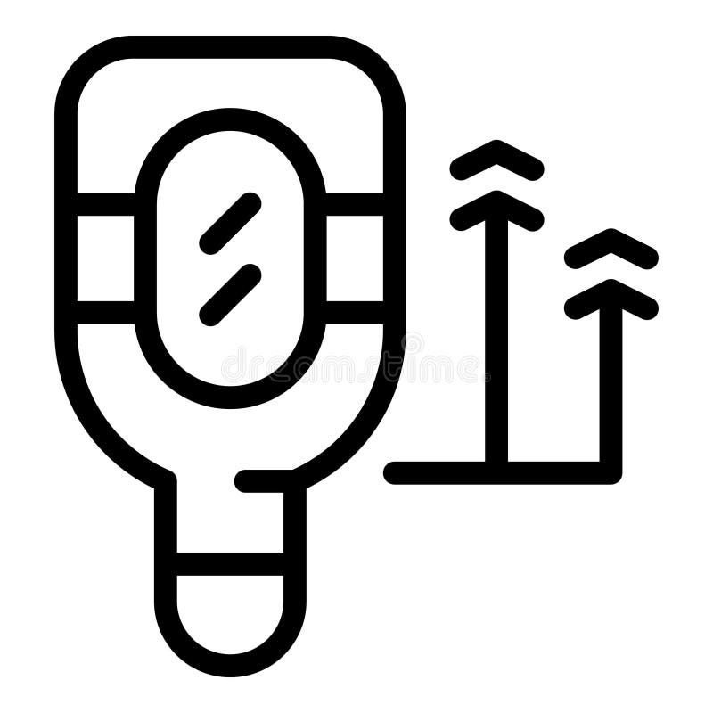 Metal Detector Detecting Metal Underground Icon Outline Style Stock ...