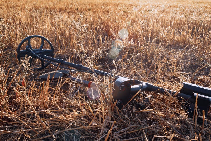 Metal Detector Device Lying on the Ground Stock Image - Image of ...