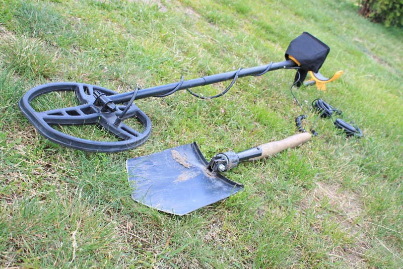 Metal Detector equipment stock image. Image of grass - 54449773