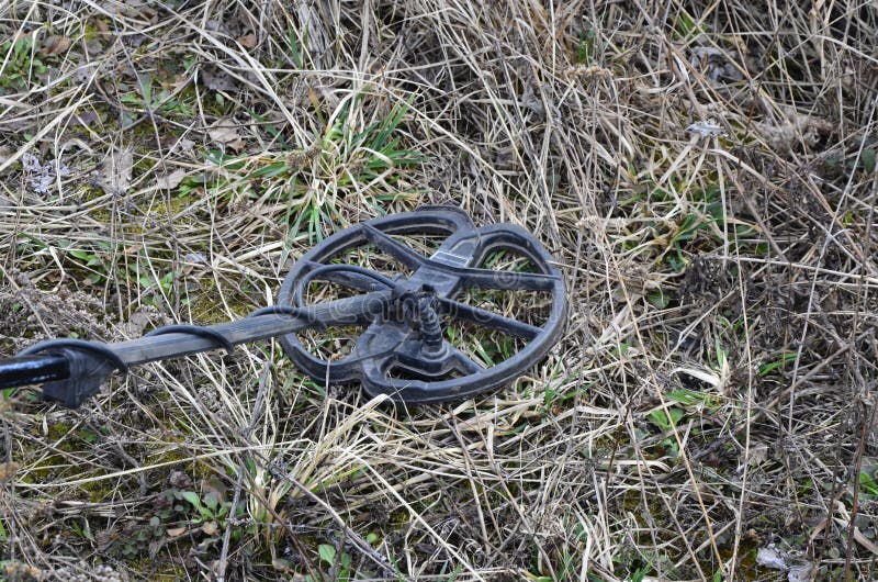 Metal Detector in the Field Ready To Work Editorial Photo - Image of ...