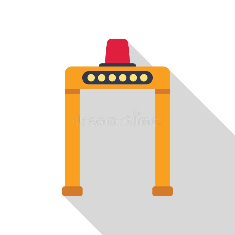Metal Detector Gate Blinking Showing Security Check Point Stock Image ...