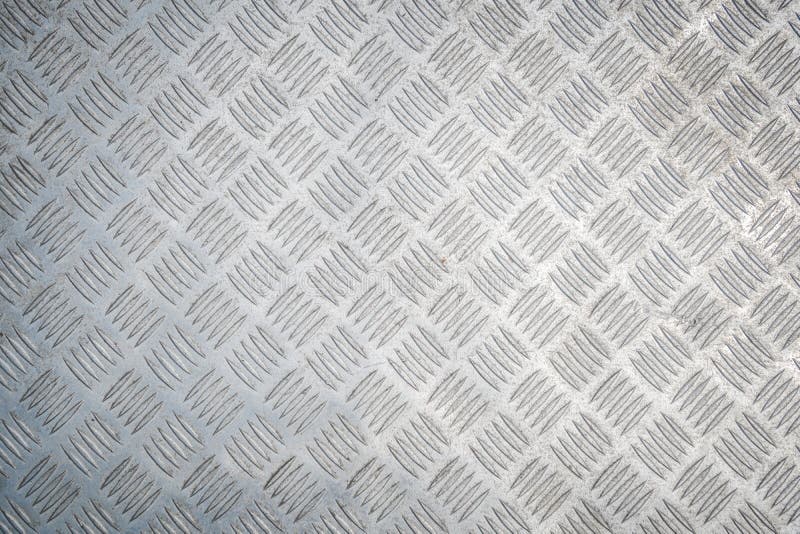 Metal Diamond Plate Known As Chakkered or Tread Plate Stock Photo ...