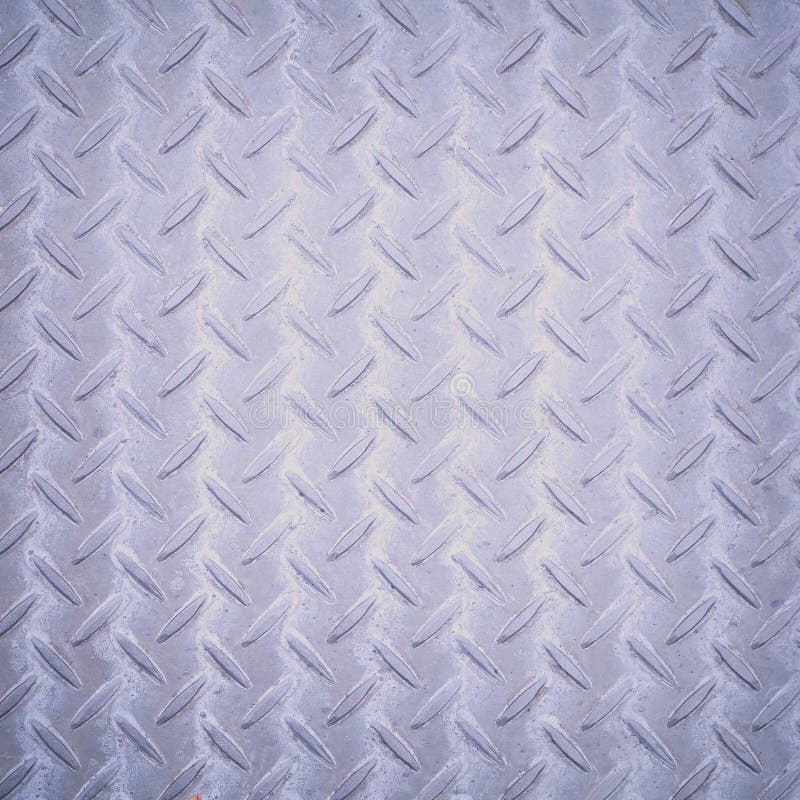 Metal Diamond Plate Pattern And Background Stock Image - Image of floor ...