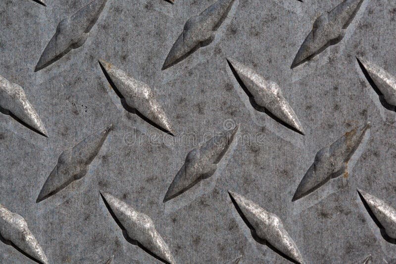 Metal Diamond Plate Pattern And Background Stock Image - Image of floor ...