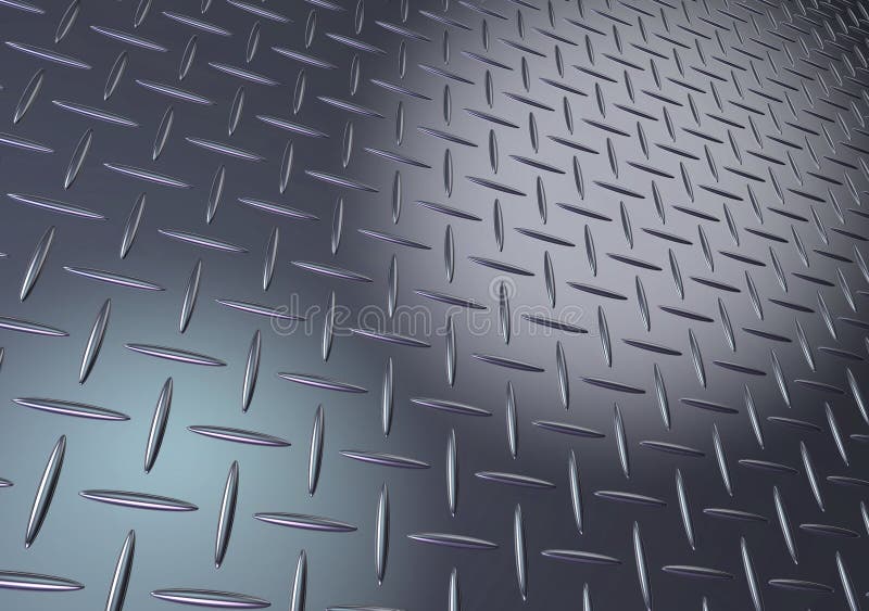 Metal Diamond Plate Texture Stock Illustration - Illustration of ...