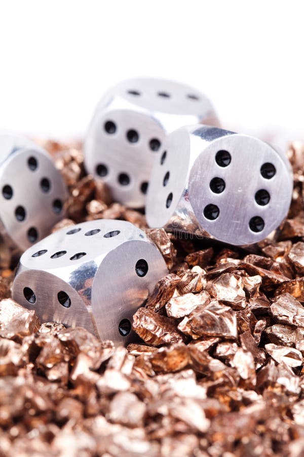 Metal dice stock image. Image of concepts, finances, chance - 27377877