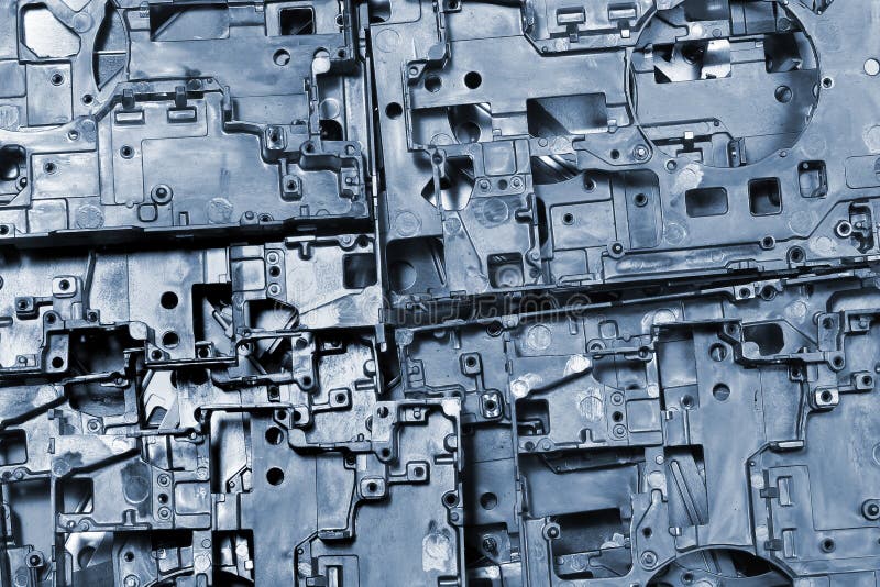Metal Die Cast Pieces - Abstract Industrial Background Stock Photo ...