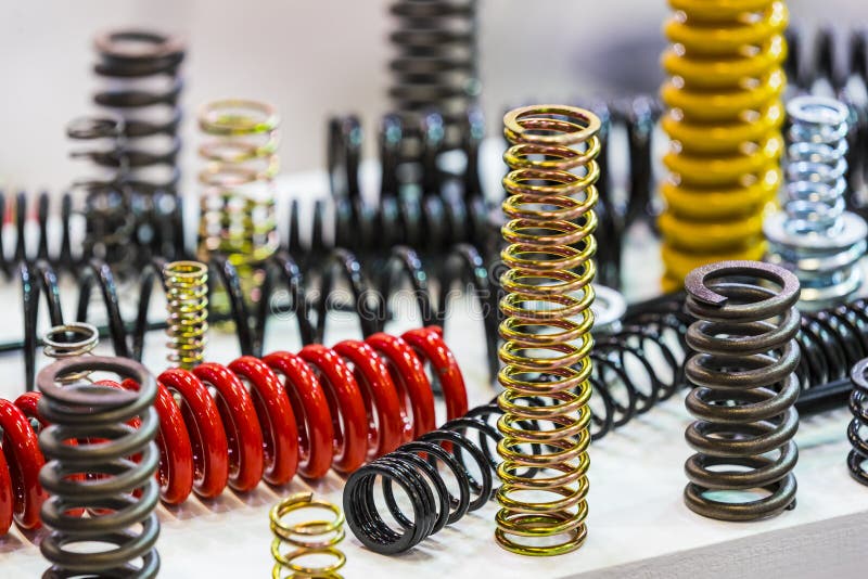 Metal of Different Sizes Car Springs Stock Image - Image of dampen ...