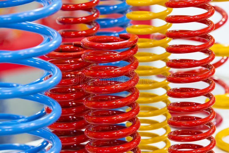 Metal of Different Sizes Car Springs Stock Image - Image of metallic ...