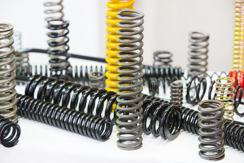 Metal of Different Sizes Car Springs Stock Image - Image of chrome ...