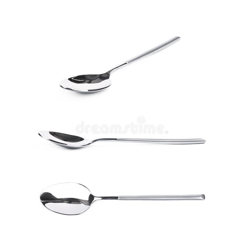 Metal dinner spoon stock image. Image of dinner, reflection - 122463715