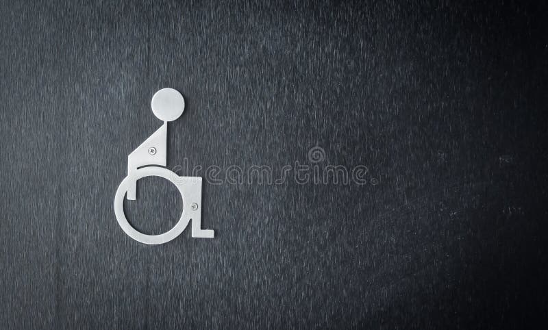 Metal Disabled Sign stock photo. Image of health, wheelchair - 43837640