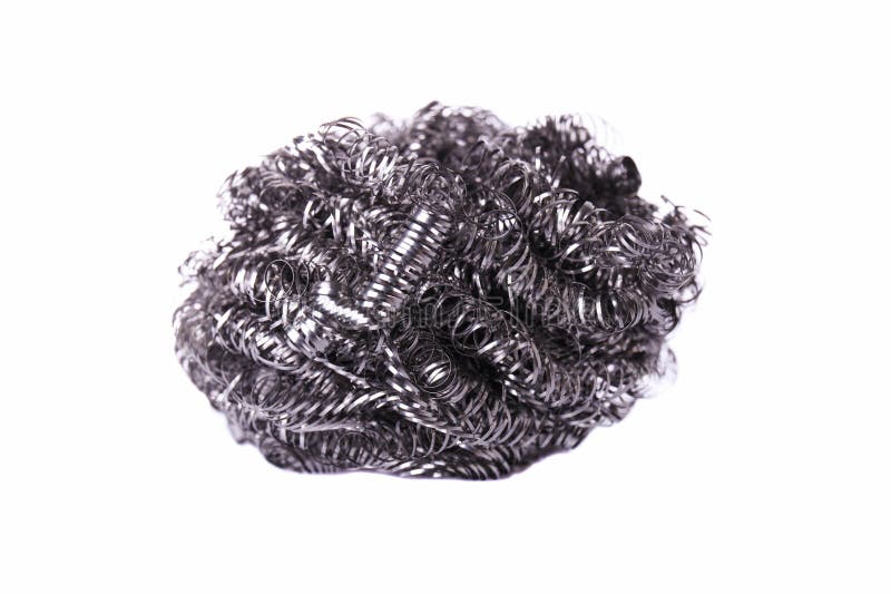 Metal dish scraper stock image. Image of steel, sponge - 318613849