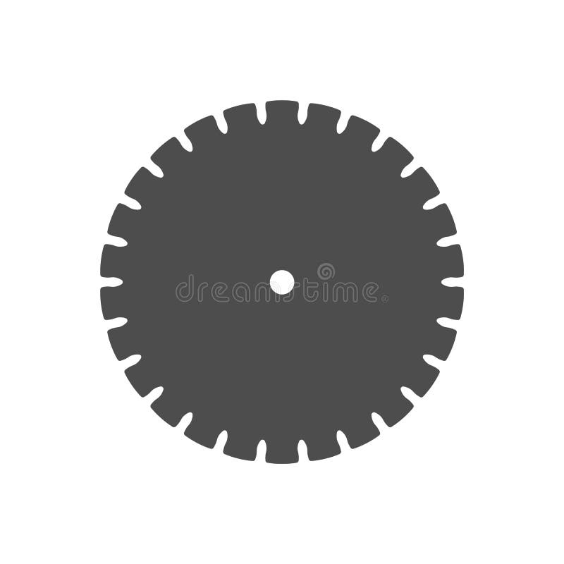 Metal Disk for a Circular Saw on a White Background. Stock Vector ...
