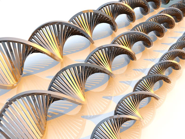 Metal DNA stock illustration. Illustration of information - 4961163