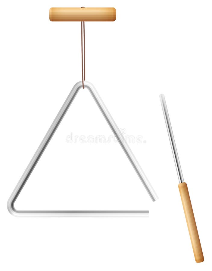Metal Do Instrumento De Música Do Triângulo Ilustração do Vetor ...