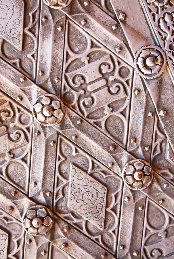 Metal door stock photo. Image of church, design, gate - 35830874