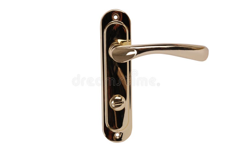 Metal Door Handle (Clipping Path) Stock Photo - Image of chrome ...