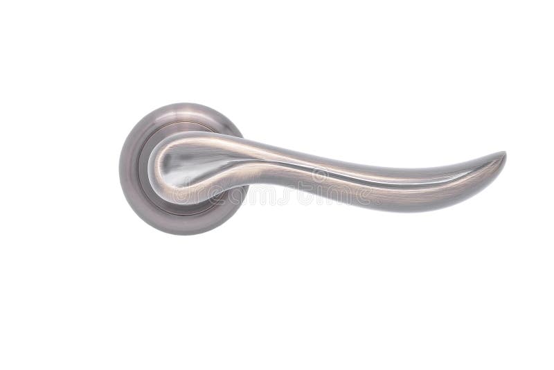 Metal Door Handle Isolated on White Background Side View Stock Image ...
