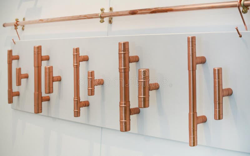 The metal door handles stock photo. Image of knob, gate - 119479992