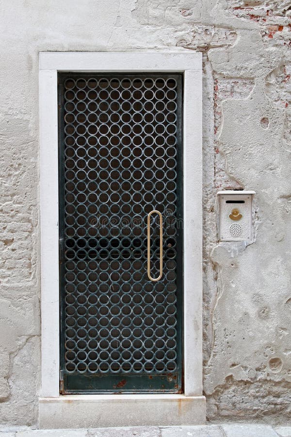 Metal door stock photo. Image of circles, contemporary - 34433216