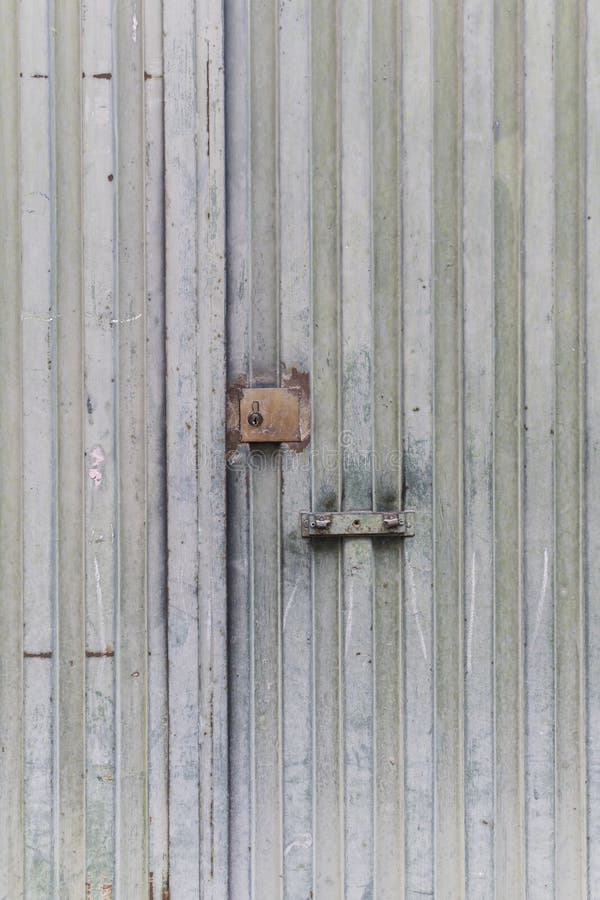 Metal door lock stock image. Image of grey, industry - 50516733