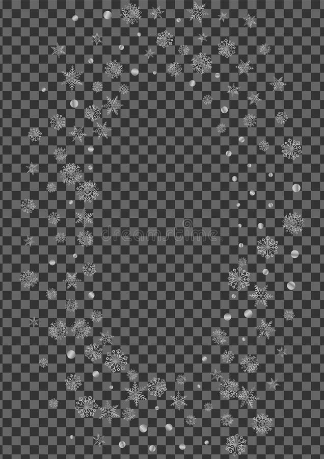 Metal Dot Background Transparent Vector. Snow Graphic Pattern. Grey ...