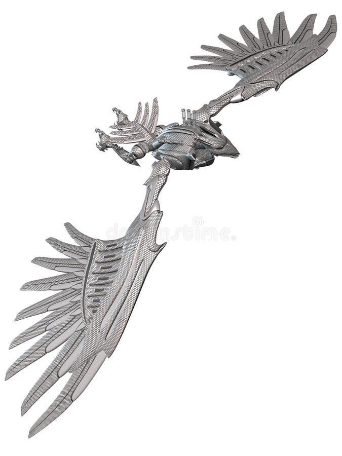 Metal Dragon stock illustration. Illustration of colour - 40548152