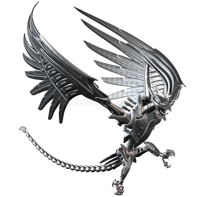 Metal Dragon stock illustration. Illustration of colour - 40548152