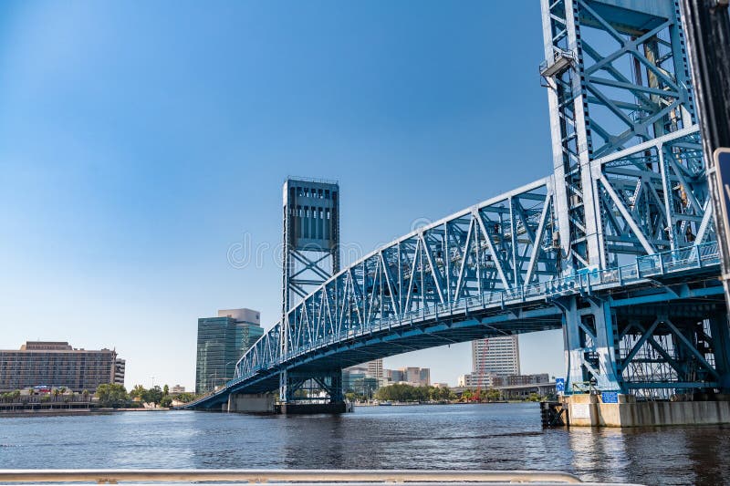 Metal Drawbridge in Jacksonville, Florida Editorial Stock Image - Image ...